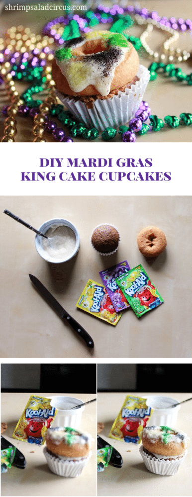 Mardi Gras King Cake Cupcakes Tutorial