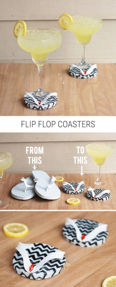 DIY Flip Flop Coasters - How To-sday - Shrimp Salad Circus