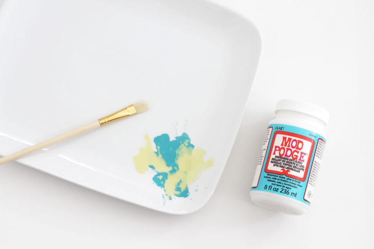 DIY Watercolor Plates - How To-sday - Shrimp Salad Circus