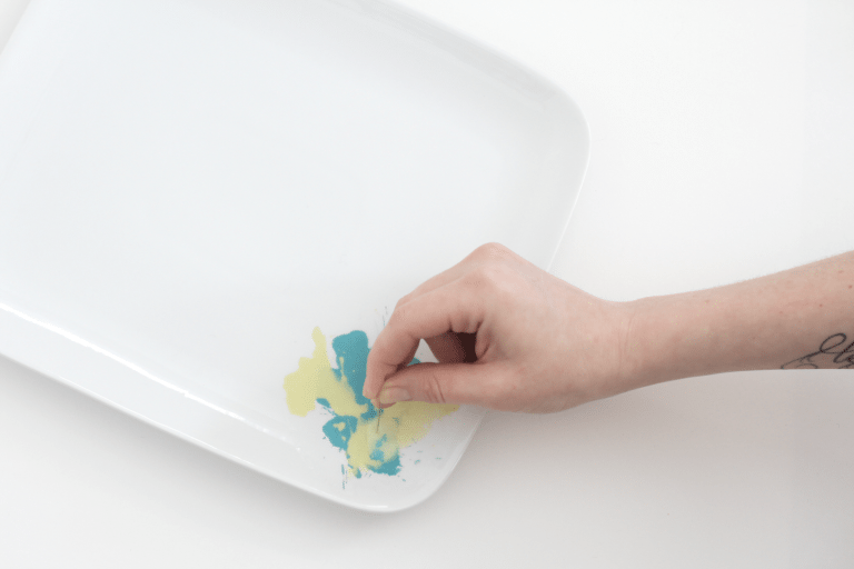 DIY Watercolor Plates - How To-sday - Shrimp Salad Circus