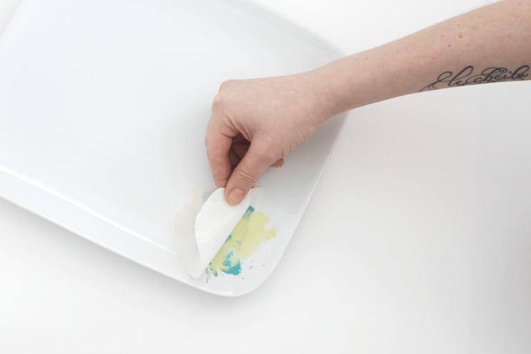 DIY Watercolor Plates - How To-sday - Shrimp Salad Circus