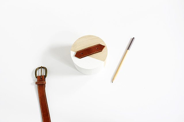 DIY Leather Handles on Boxes - How To-sday - Shrimp Salad Circus