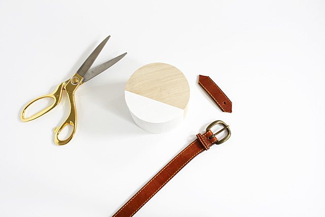 DIY Leather Handles on Boxes - How To-sday - Shrimp Salad Circus