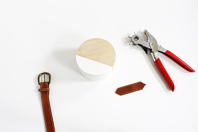 DIY Leather Handles on Boxes - How To-sday - Shrimp Salad Circus