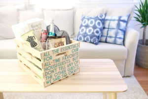 DIY Guest Welcome Box + Free Printable Template - Shrimp Salad Circus