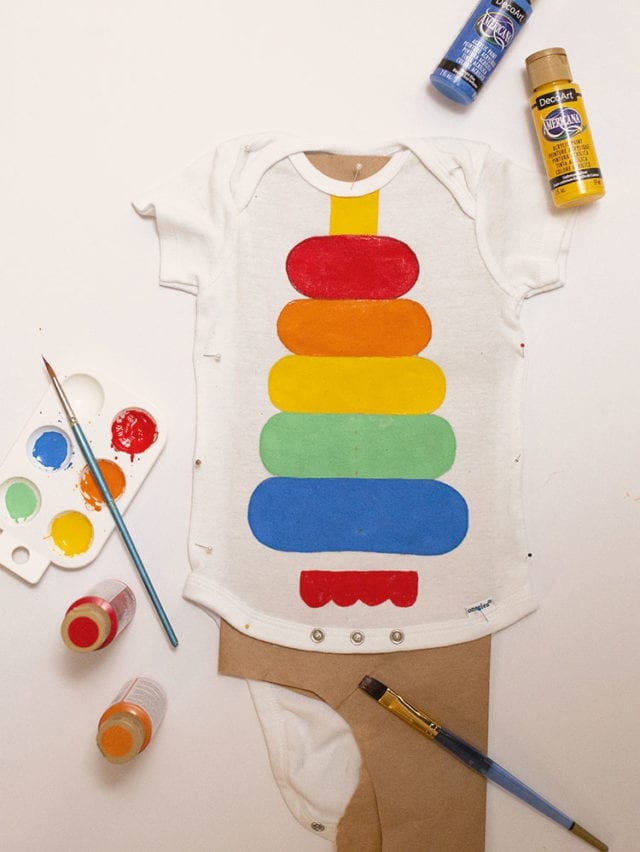 Fisher-Price Stacking Toy DIY Baby Halloween Costume - Shrimp Salad Circus