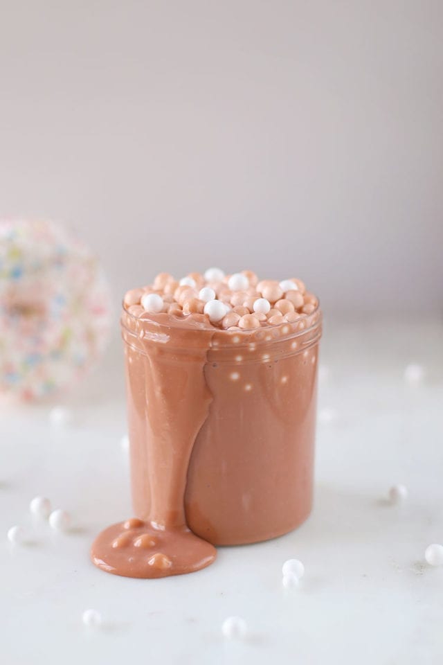 DIY Crunchy Hot Cocoa Slime Recipe with Foam Marshmallows - Shrimp ...