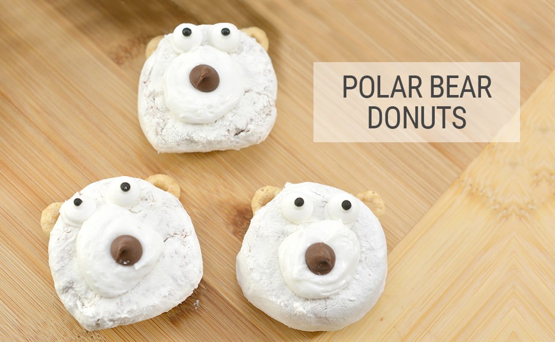 Easy DIY Polar Bear Christmas Donuts - Shrimp Salad Circus