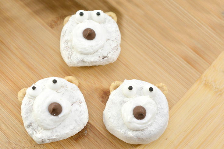 Easy DIY Polar Bear Christmas Donuts - Shrimp Salad Circus