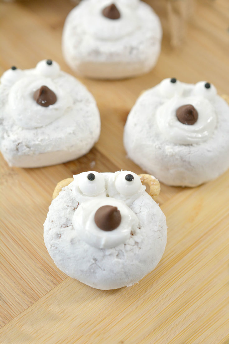 Easy DIY Polar Bear Christmas Donuts - Shrimp Salad Circus