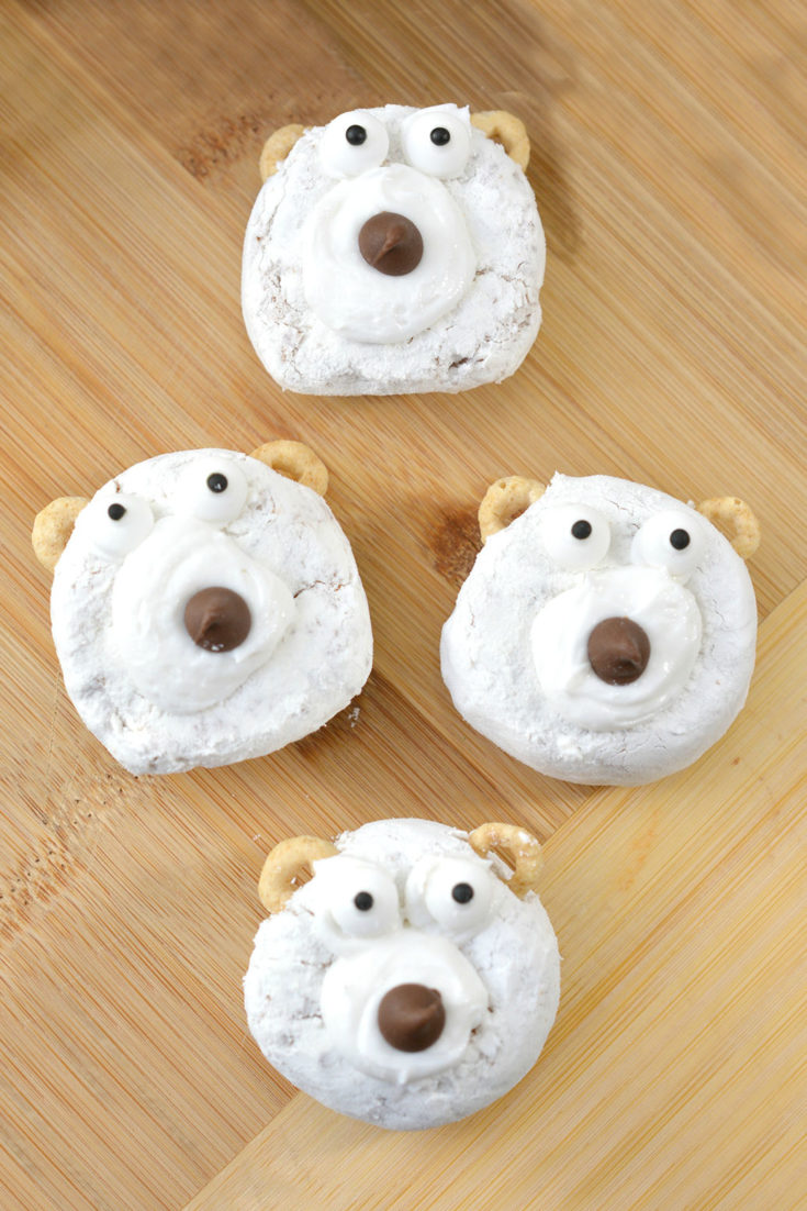 Easy DIY Polar Bear Christmas Donuts - Shrimp Salad Circus