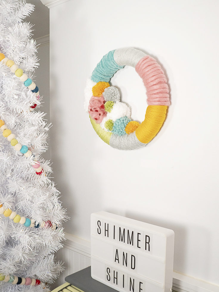 How to Make a Wreath Step by Step - Colorful Holiday Decor - Shrimp ...